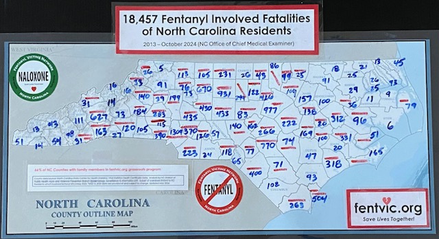 NC Map: Fentanyl Fatalities - Fentanyl Victims Network of North Carolina